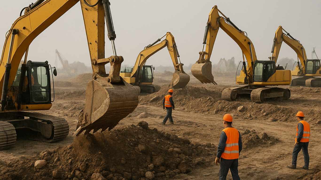 Construction machinery workspace monitoring - 2026